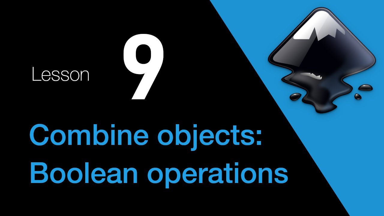9) Boolean operations in Inkscape 1.3