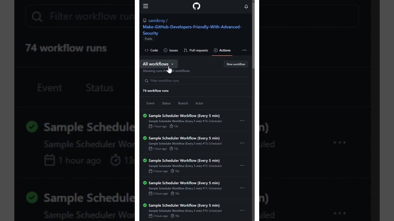 Create a manual dispatch workflow in GitHub