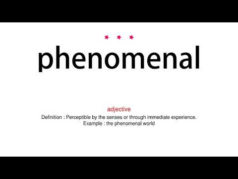 How to pronounce phenomenal - Vocab Today