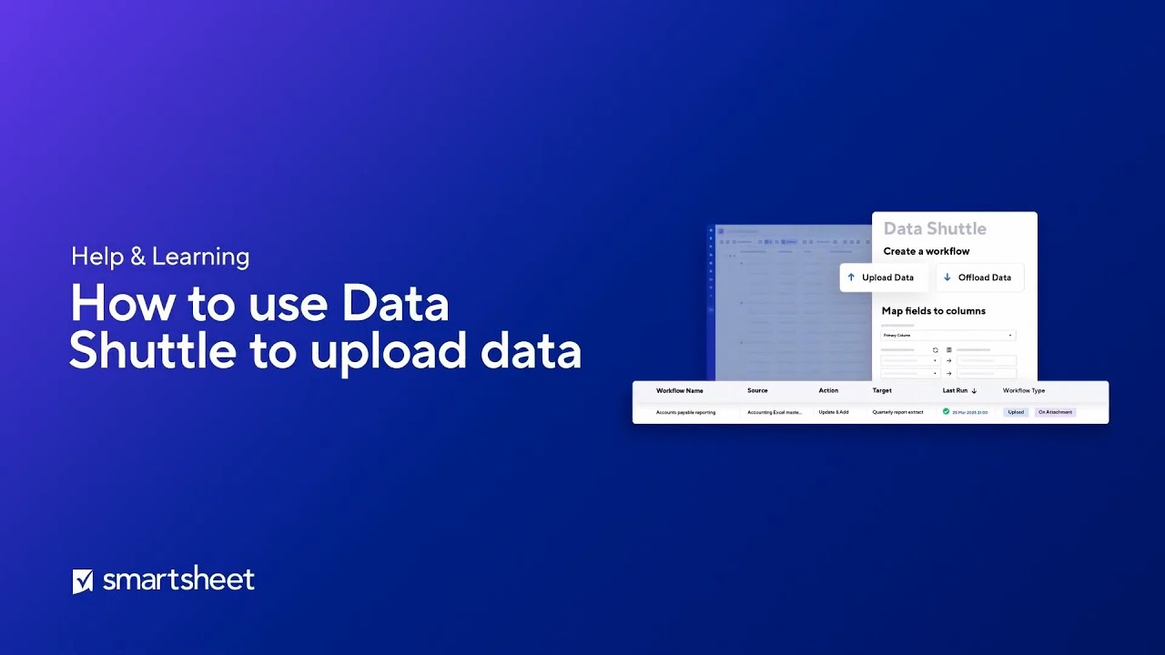 How to use Data Shuttle to upload data