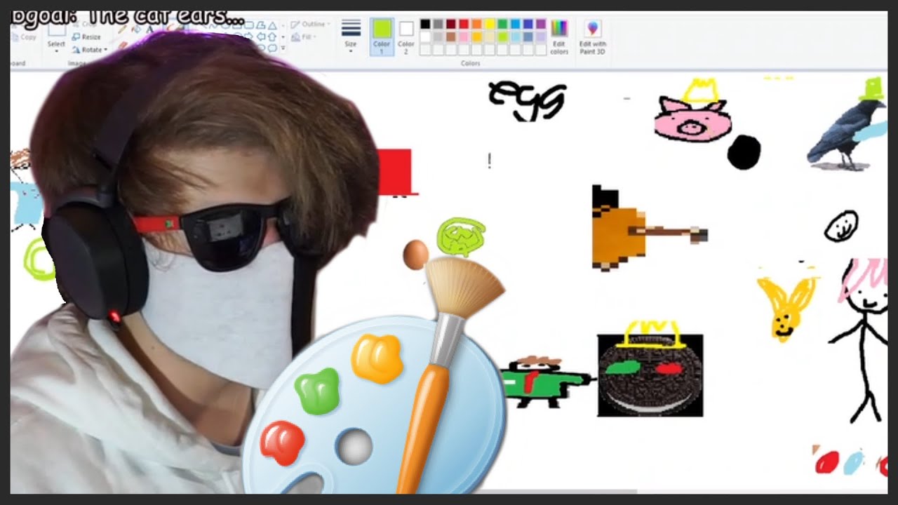 Ranboo Draws the History of the Dream SMP in MS Paint!