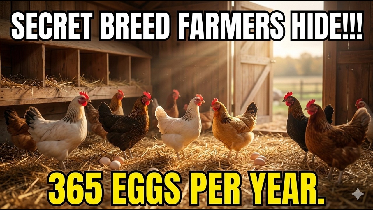 7 Chicken Breeds That Will Fill Your Egg Basket Every Day for 364 EGGS A YEAR! #PoultryFarming