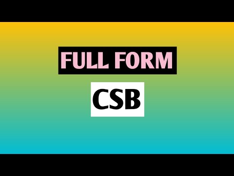 Full Form CSB.