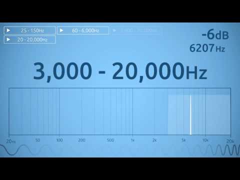 3,000 - 20,000 Hz Audio Sweep
