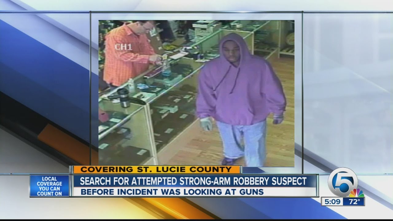 Search for attempted strong-arm robbery suspect