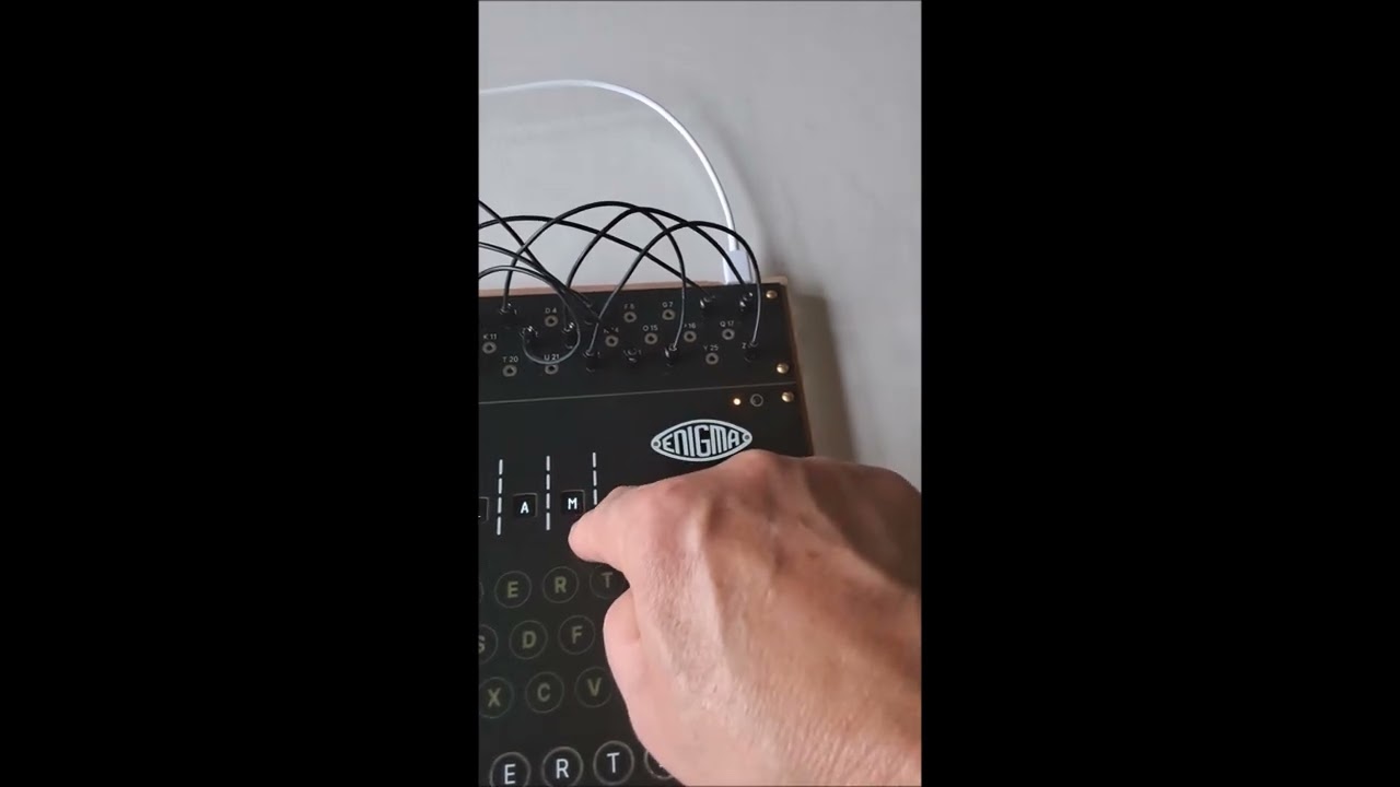 The cool Enigma Touch cipher machine simulator as keyboard