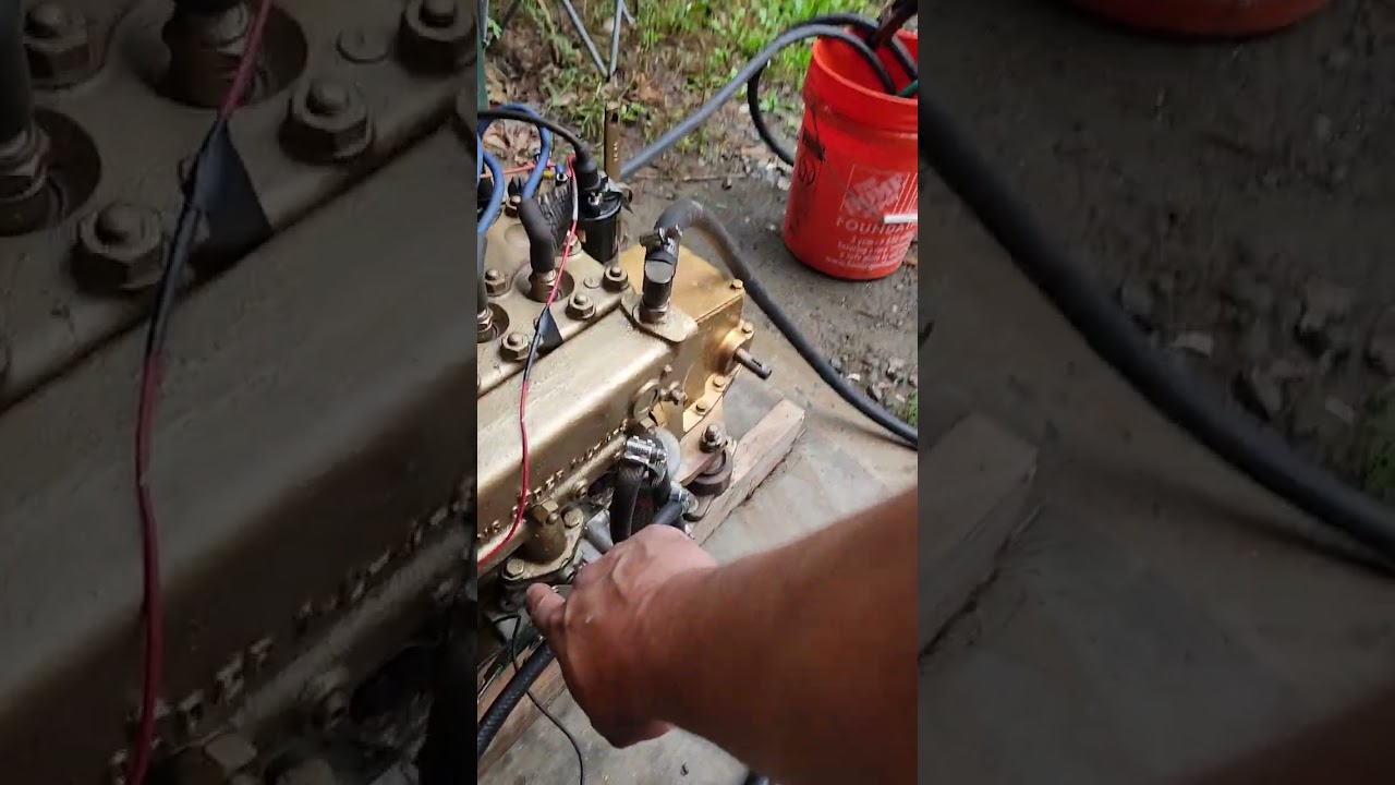 Atomic 4 first run with normal reverse in gear
