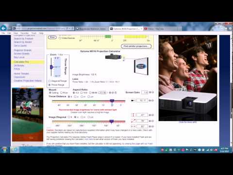 PROJECTOR CENTRAL THROW DISTANCE