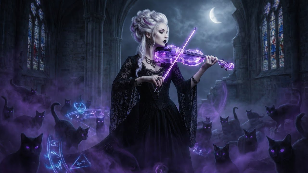 Black Cat Ritual Under the Moon | Dark Magic Awakens[Epic Gothic × Violin × Metal Symphony]