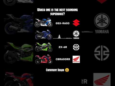600cc Superbikes Sound Comparison🤯😳#kawasaki #zx6r #yamaha #r6 #suzuki #gsxr600 #honda #cbr600rr