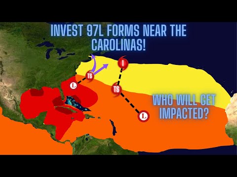 Invest 97L Forms Near The Carolinas! Invest 96L Update! Who Will Get Impacted?