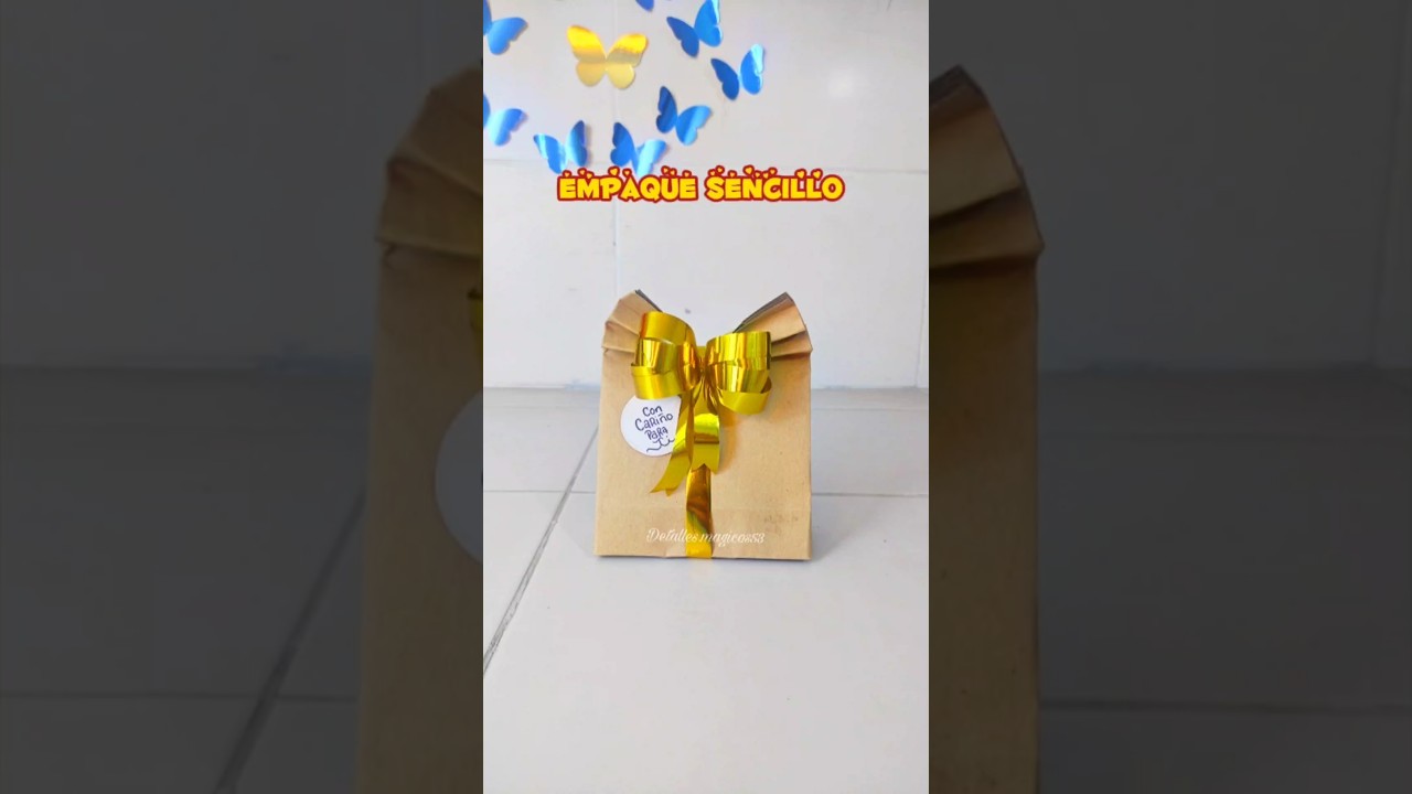 Empaque sencillo 😍🎁✨ #obsequios #manualidades #regalosunicos #empaques