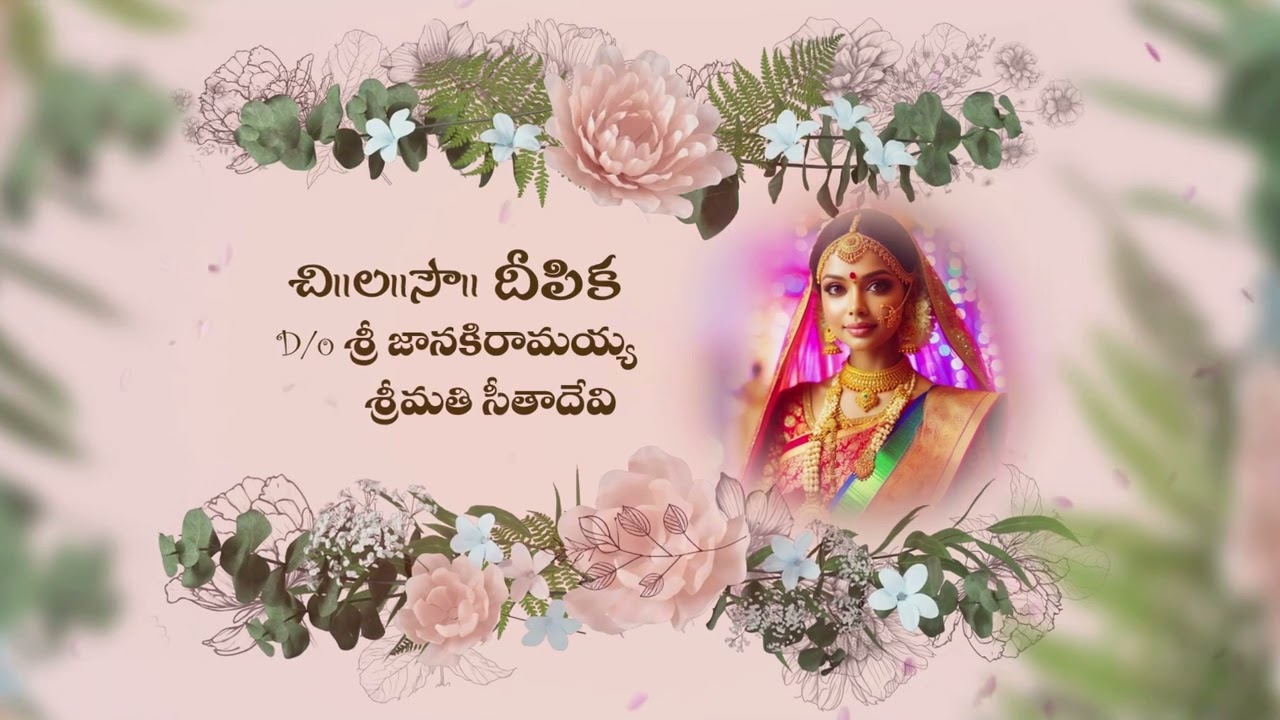 Tel Vector Animation Wedding Title P2124