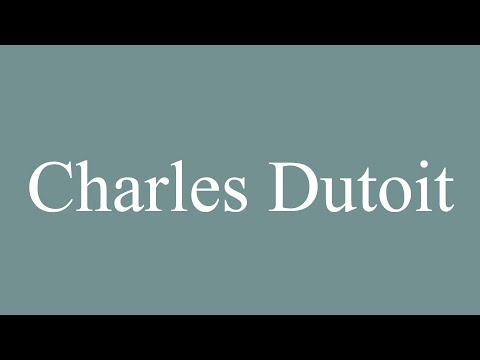 How to Pronounce ''Charles Dutoit'' Correctly in French