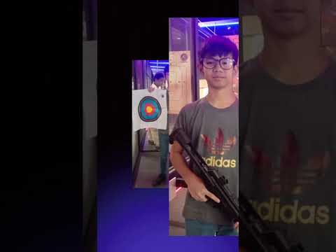 gunshooting and Archery inside gamepark at sm Sta Rosa Laguna. #family #games #gunshooting #archery