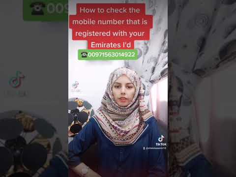How to check which number is registered with your Emirates ID