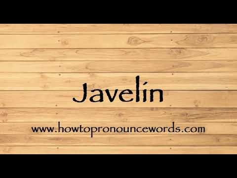 How To Pronounce Javelin ? How To say Javelin New Video