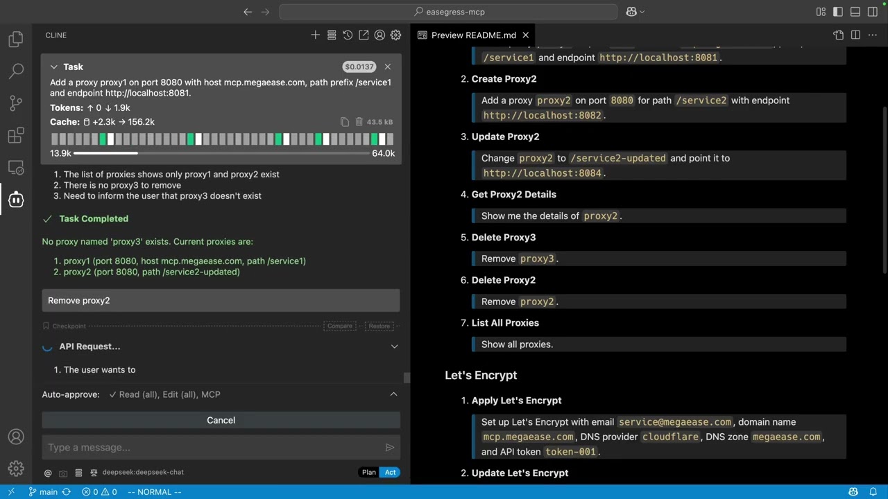 Easegress MCP Demo | Quickly Create Gateway Proxy with Auto HTTPS (Let's Encrypt)