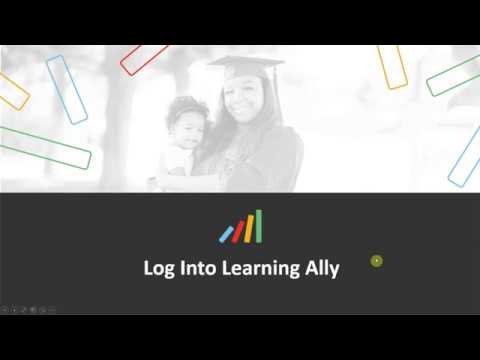 Log Into Learning Ally