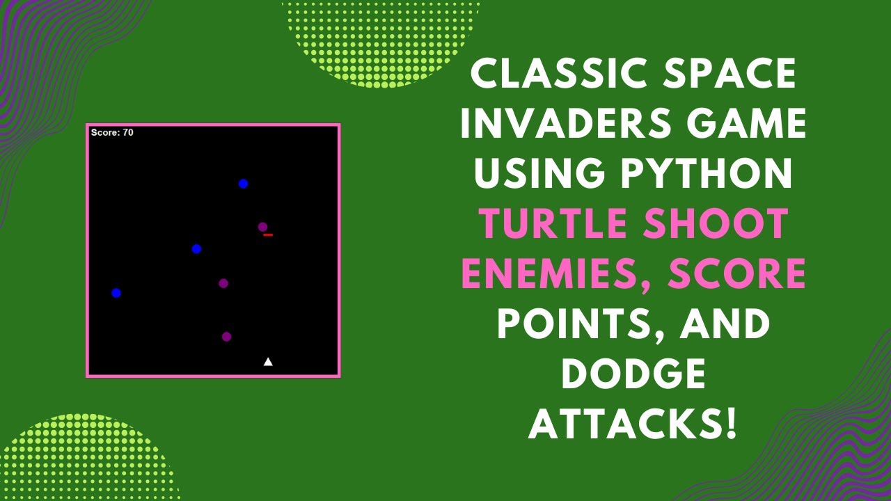 🚀 Build a Space Invaders Game with Python Turtle | Step-by-Step Tutorial 🎮🐢