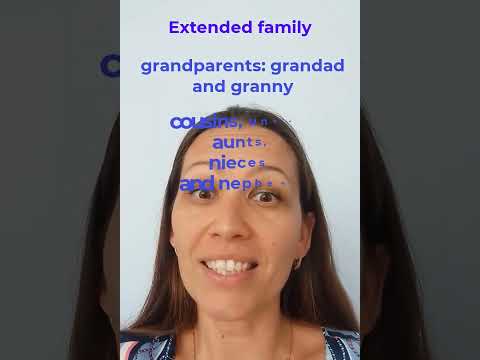 WHAT IS EXTENDED FAMILY IN ENGLISH?
