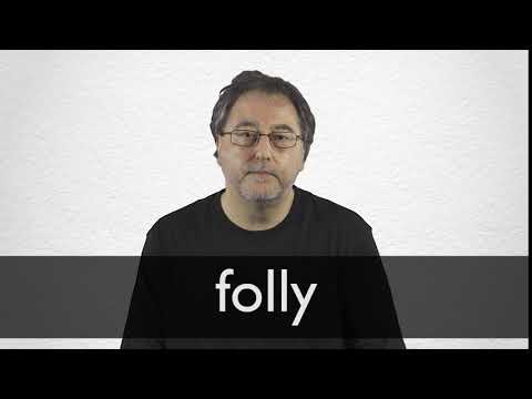 How to pronounce FOLLY in British English