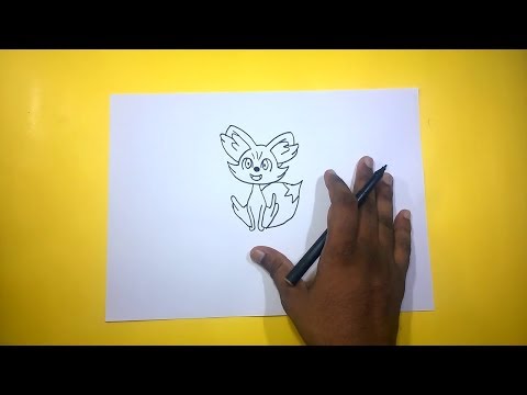 How To Draw Fennekin Pokemon | Easy Step by Step Drawing for kids ...