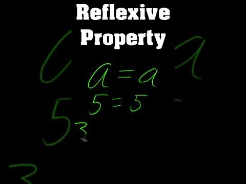 Reflexive Property & Symmetric Property IN 1 MINUTE! #short #shorts