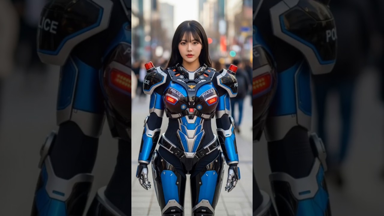 CYBORG POLICE OFFICER TRANSFORMS! 💥 #shorts