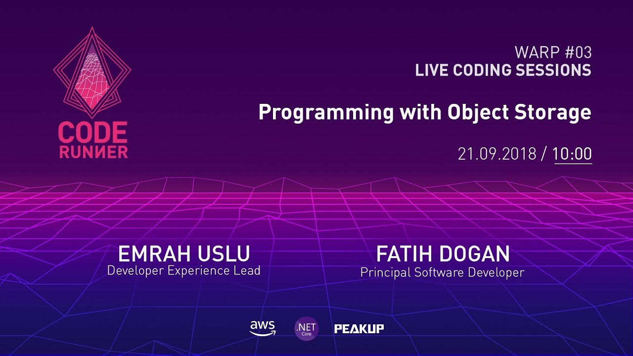 CODERUNNER - 3 - Programming with Object Storage