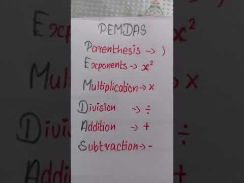 PEMDAS and BODMAS full form