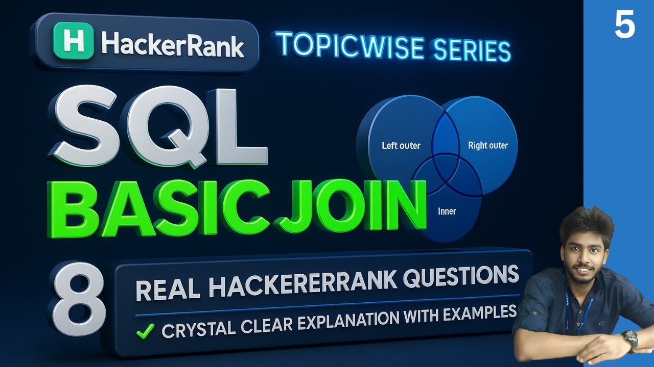 5) SQL | Hackerrank sql questions | sql tutorial | sql full course | sql tutorial for beginners