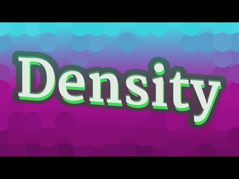DENSITY pronunciation โข How to pronounce DENSITY