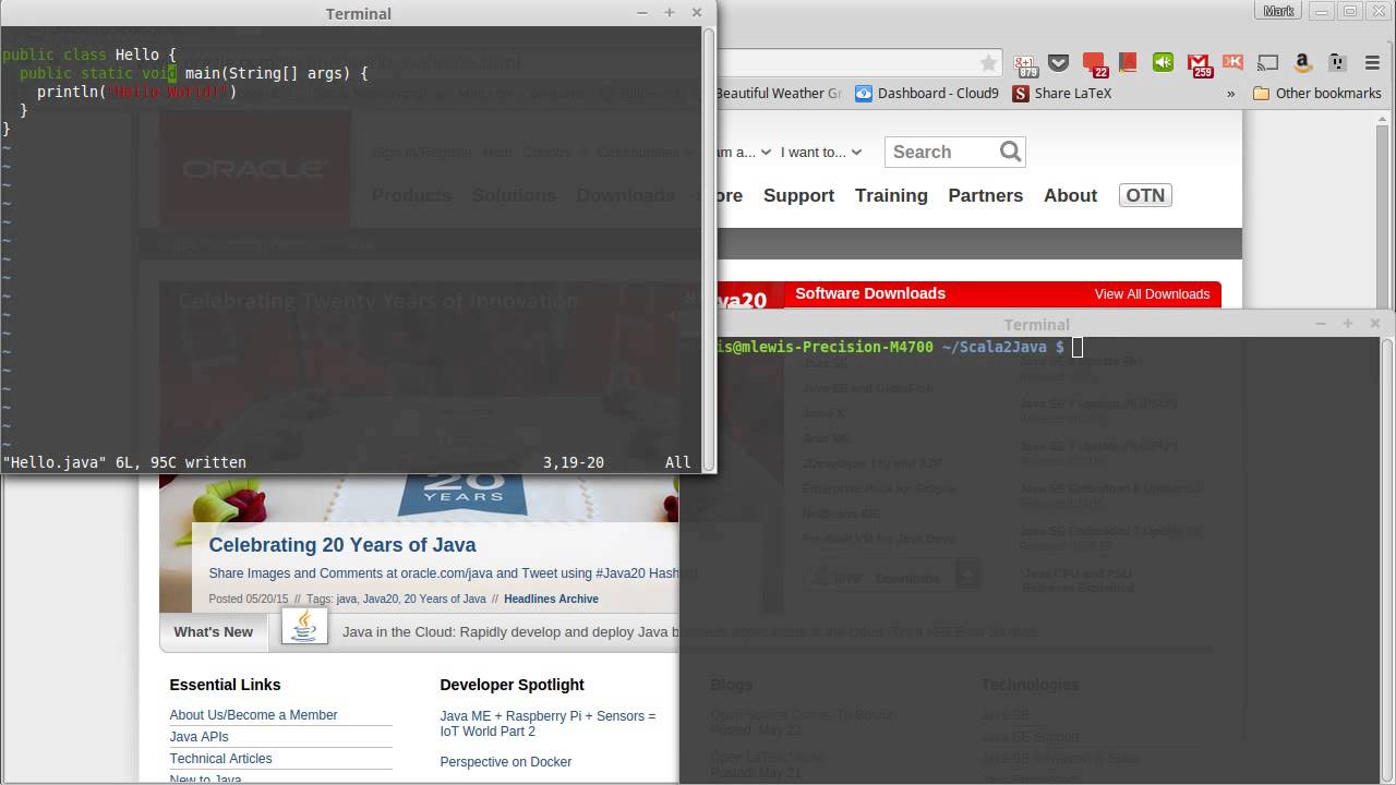 Java from Command Line (Scala to Java)