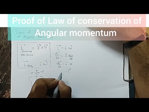 Proof of Law of conservation of angular momentum|explanation| Class 11 physics