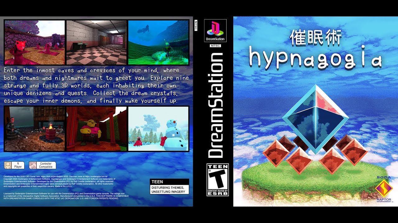 HYPNAGOGIA by sodaraptor - Full Playthrough (No Commentary) Dreams, Liminal Spaces, Paralysis Demons