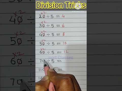 Division tricks | divide by 5 in 5 seconds #shorts #shortsfeed #youtubeshorts