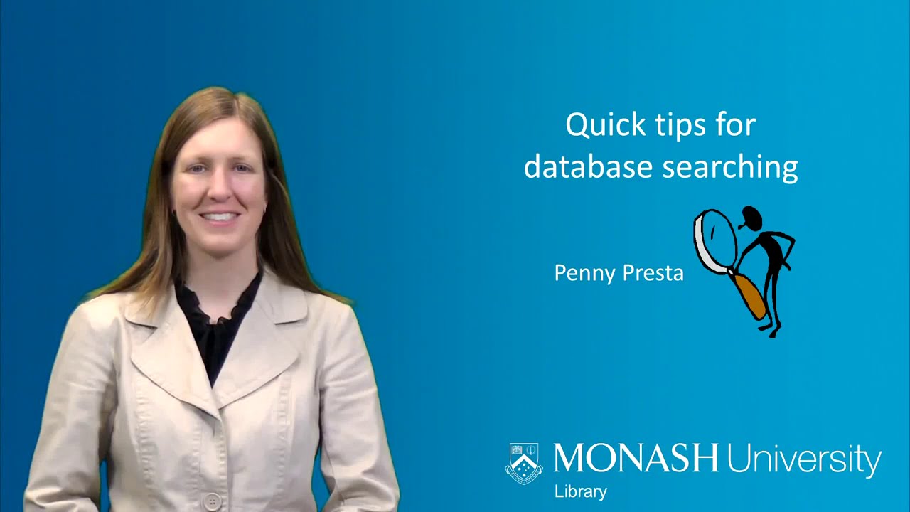 Quick tips on database searching