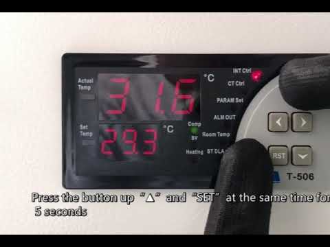 Configurar Temperatura Chiller CW-6000 T-506 Turbo Laser