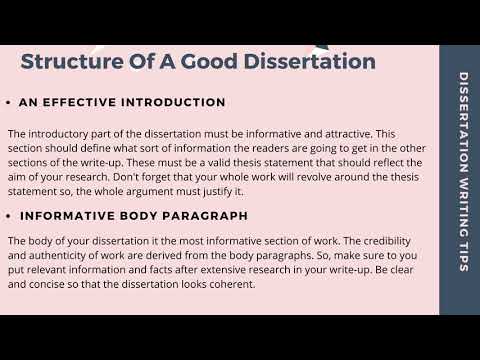 What is a dissertation? and it's overview