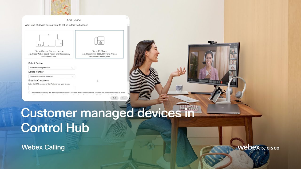 Customer managed devices in Control Hub