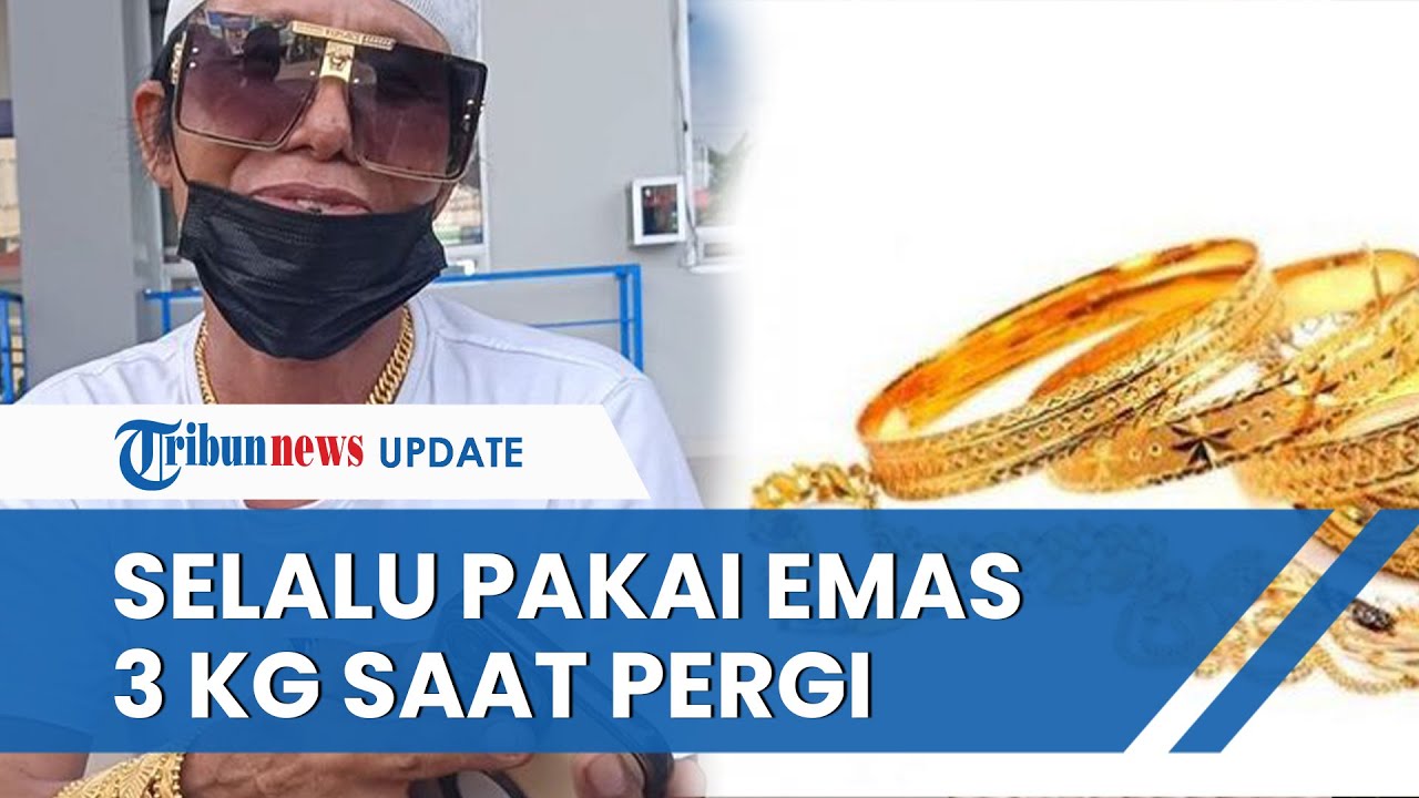 Haji Lady yang Heboh Pakai Perhiasan Rp 400 Juta saat Mudik Ternyata Selalu Pakai Emas Minimal 3 Kg