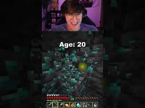 Mining Diamonds at Different Ages in Minecraft π³π