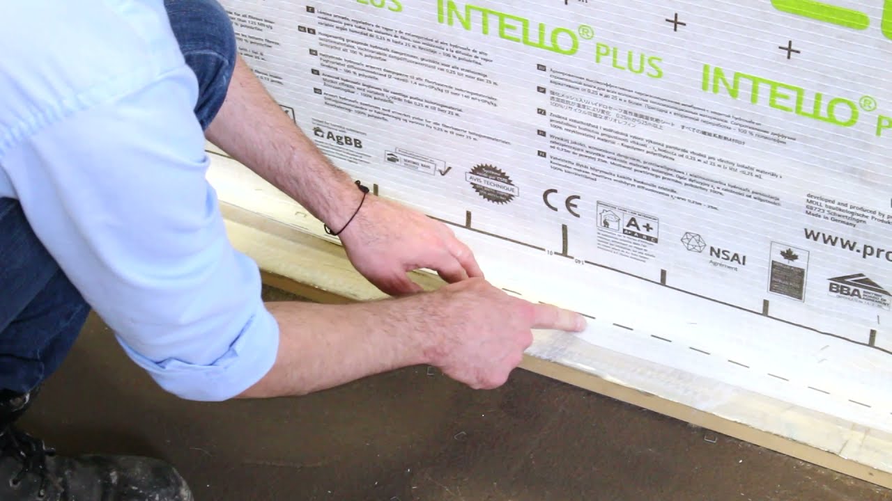 How to seal a floor junction with Pro Clima Orcon F airtight sealant