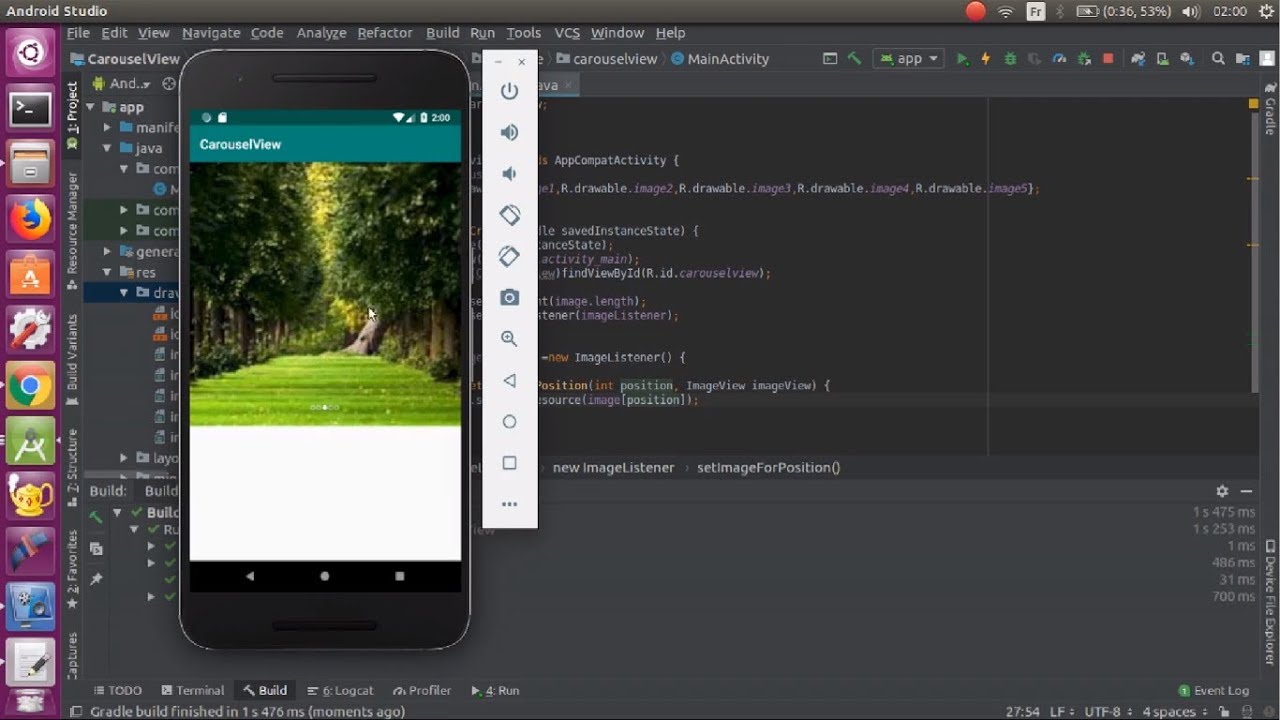 android studio -11- Create Simple Carousel