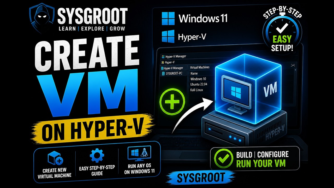 Create Your First VM on Windows 11 (Hyper-V Full Guide)
