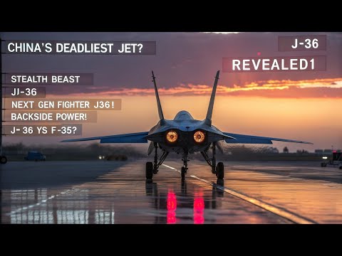 "China’s J-36 Fighter Jet – Futuristic Front View Revealed!"