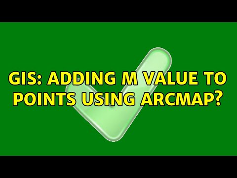 GIS: Adding m value to points using ArcMap?