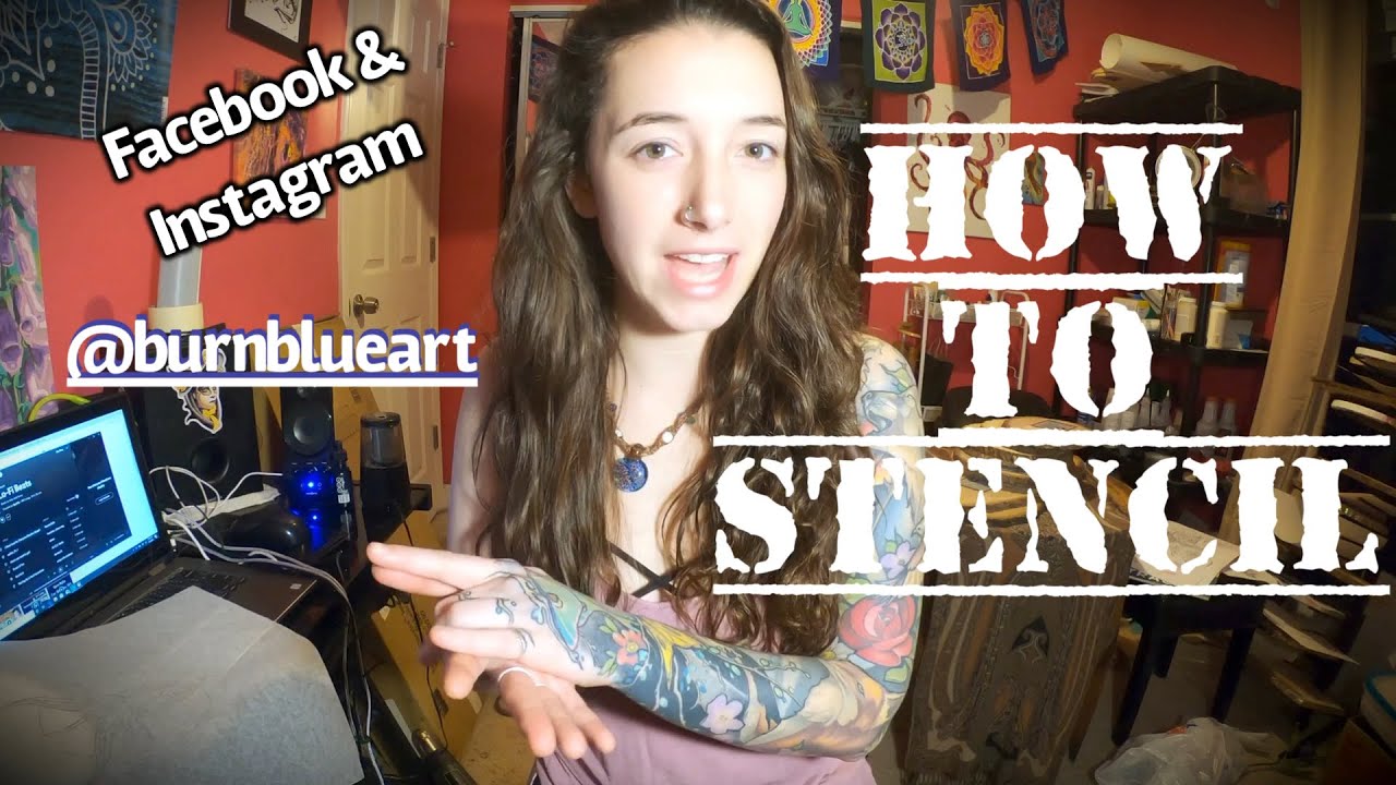 How to stencil a woodburn