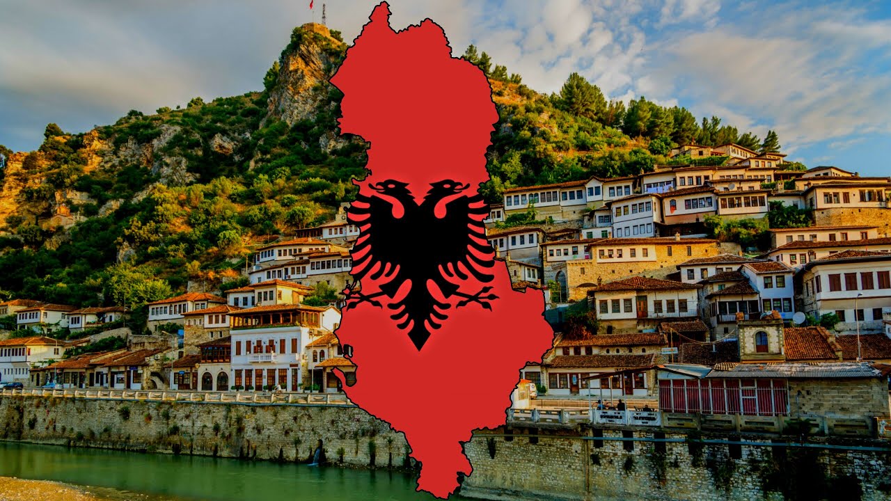 Albania-🏴Flag Map Speed Art🖌